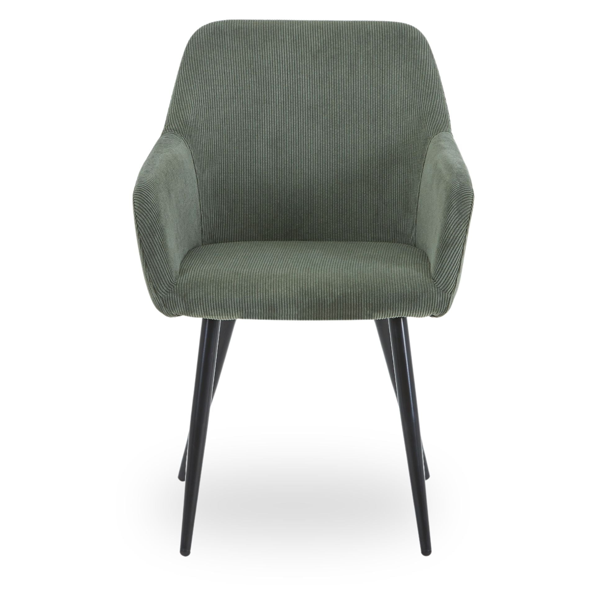 Jenna matstol – grön sammet med svarta ben– Nimara.se