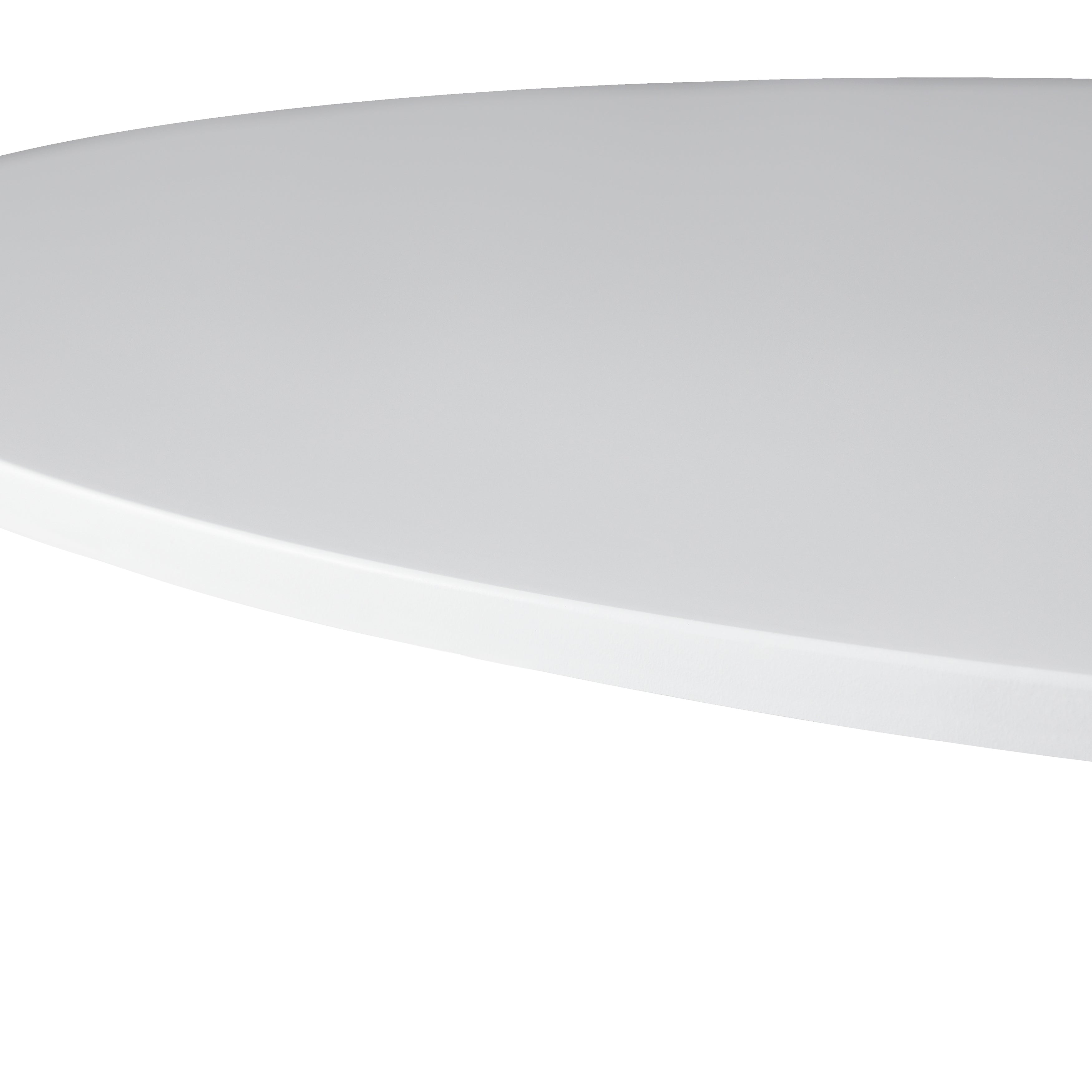 Zander - Runt vitt matbord med trumpetfot - Ø90 cm– Nimara.se