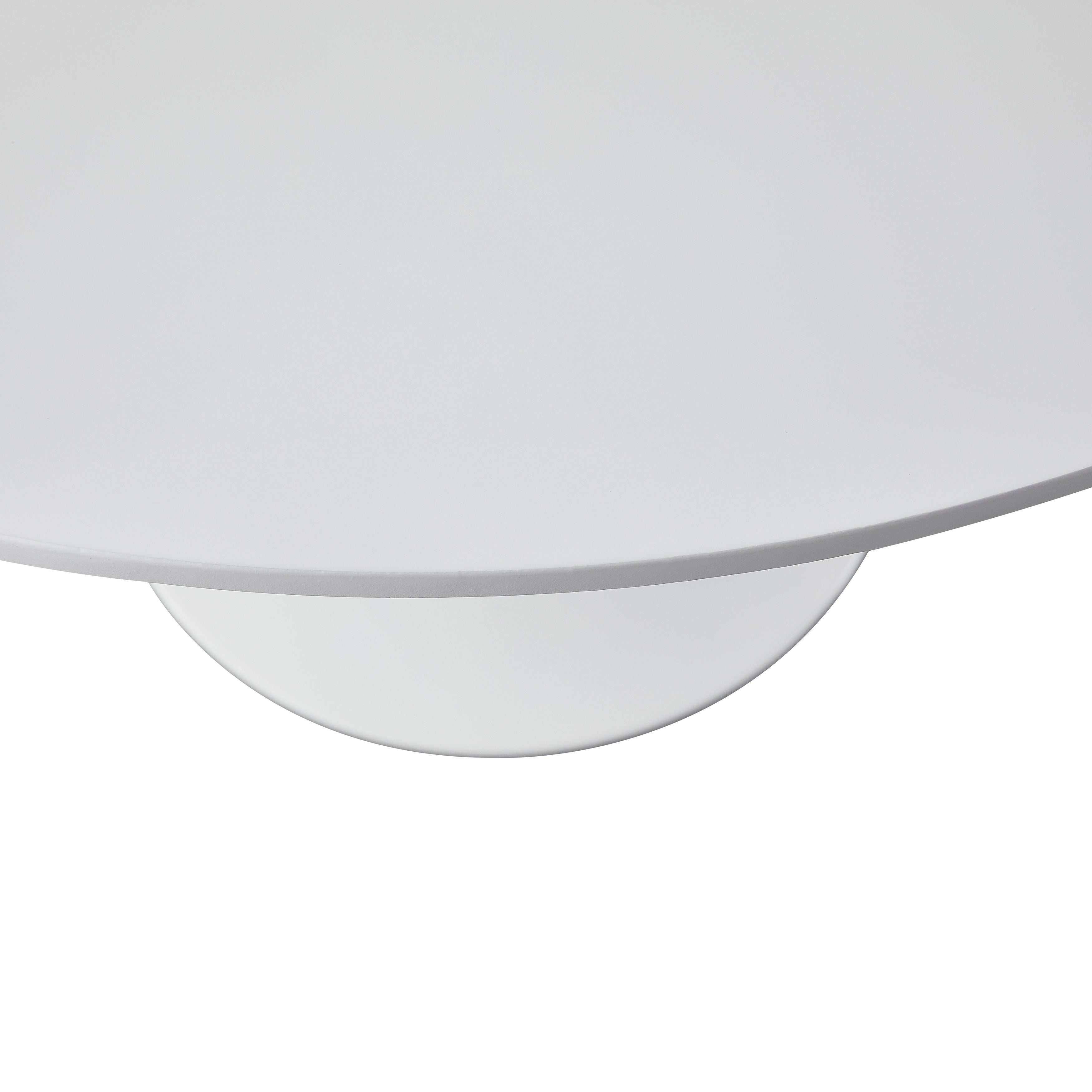 Zander - Runt vitt matbord med trumpetfot - Ø90 cm– Nimara.se