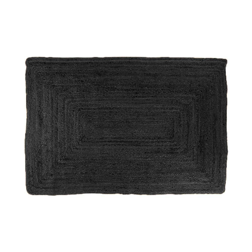 Alex jute matta i Svart 135 x 65 cm– Nimara.se