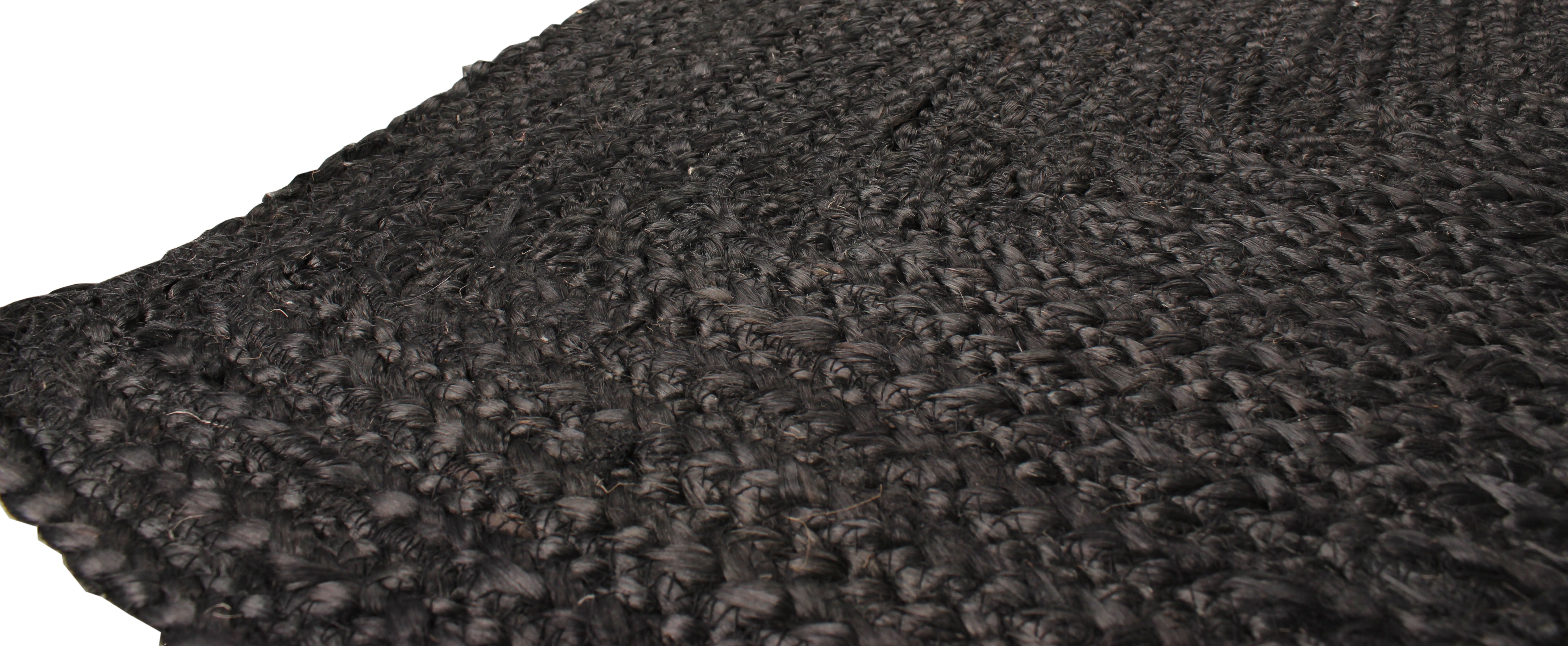 Alex jute matta i Svart 135 x 65 cm– Nimara.se